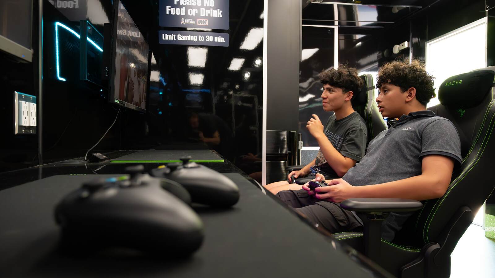 USO NFL Gaming Mobile & USO San Antonio visits Laughlin AFB • USO San ...